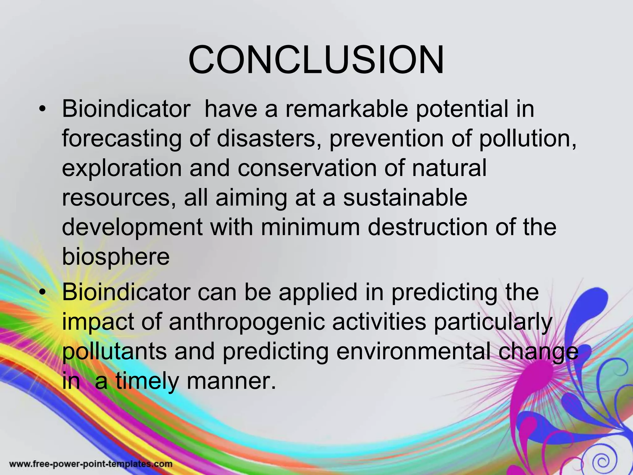 Bioindicators ppt | PPTX