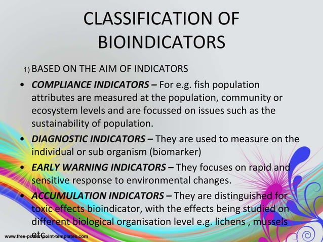 Bioindicators ppt | PPTX | Zoos & Aquariums | Attractions
