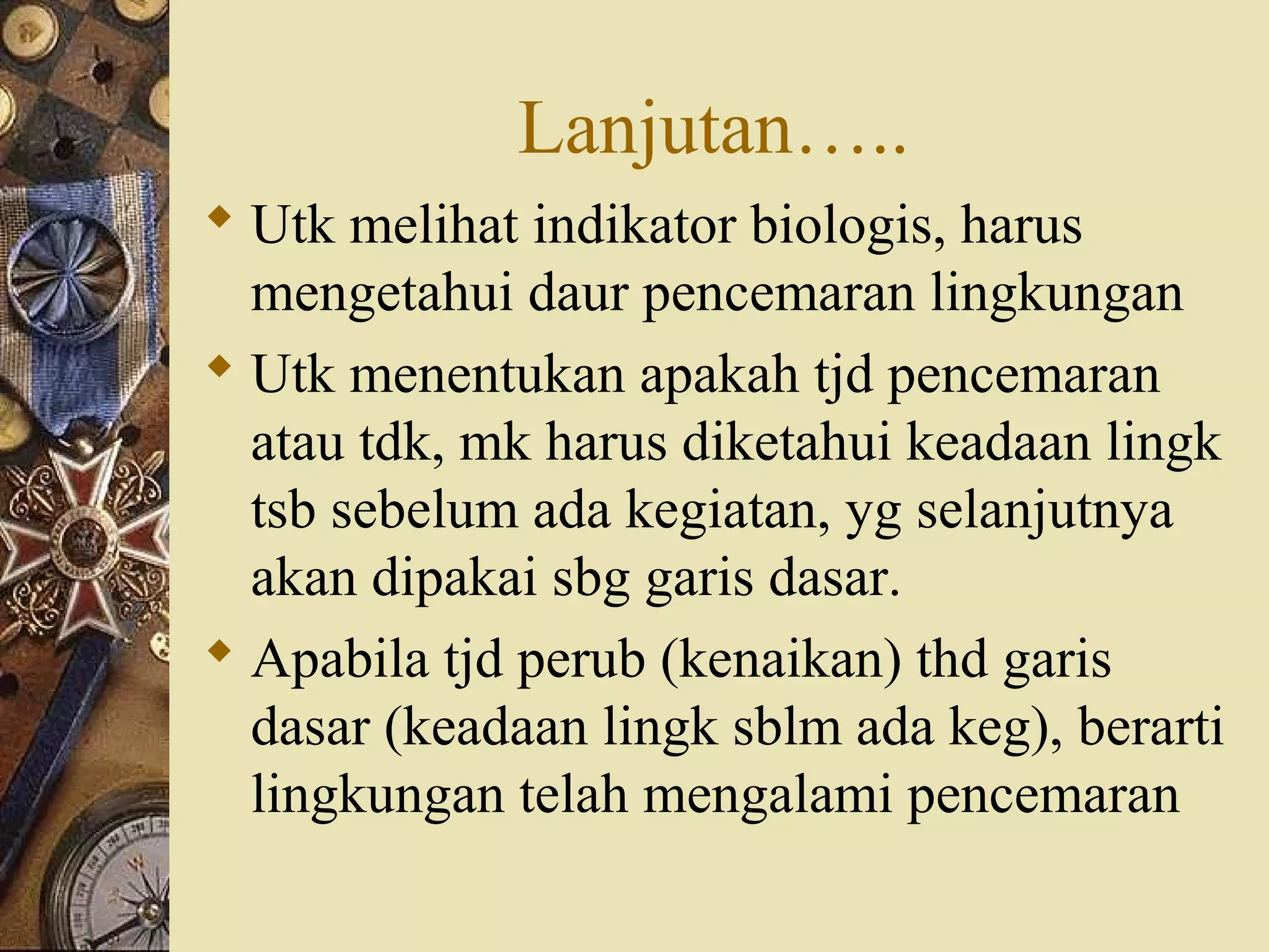 Bioindikator kualitas lingkungan | PPT
