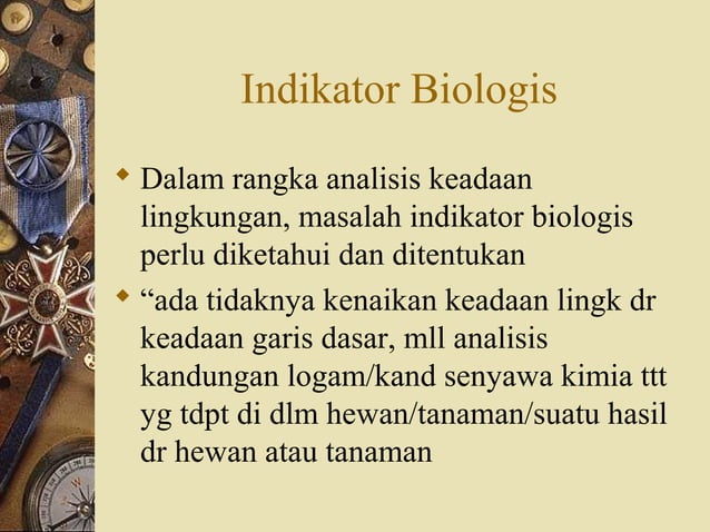 Bioindikator kualitas lingkungan | PPT