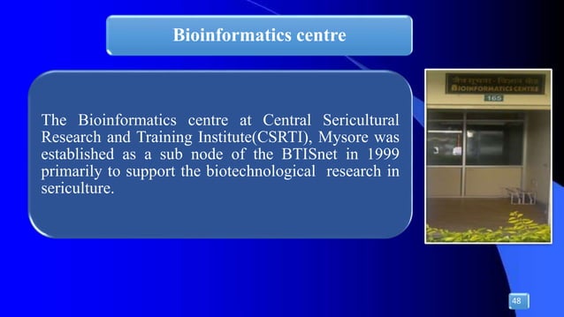 Bioinformatics and its Applications in Agriculture/Sericulture and in ...