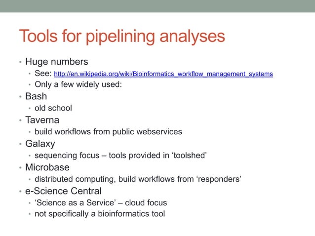 Reproducibility - The myths and truths of pipeline bioinformatics | PPTX
