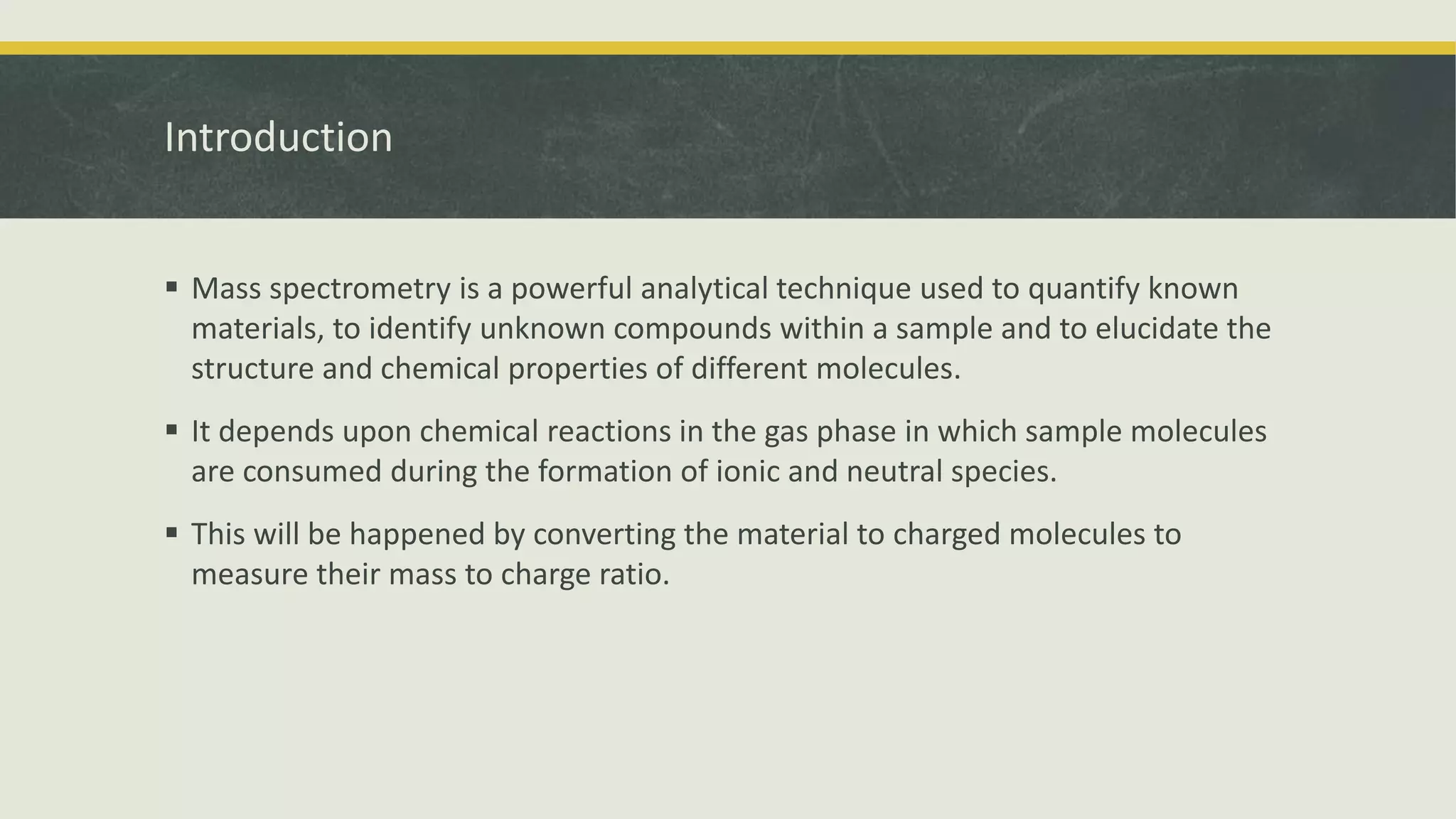 mass spectrometery | PPT