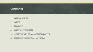 mass spectrometery | PPT