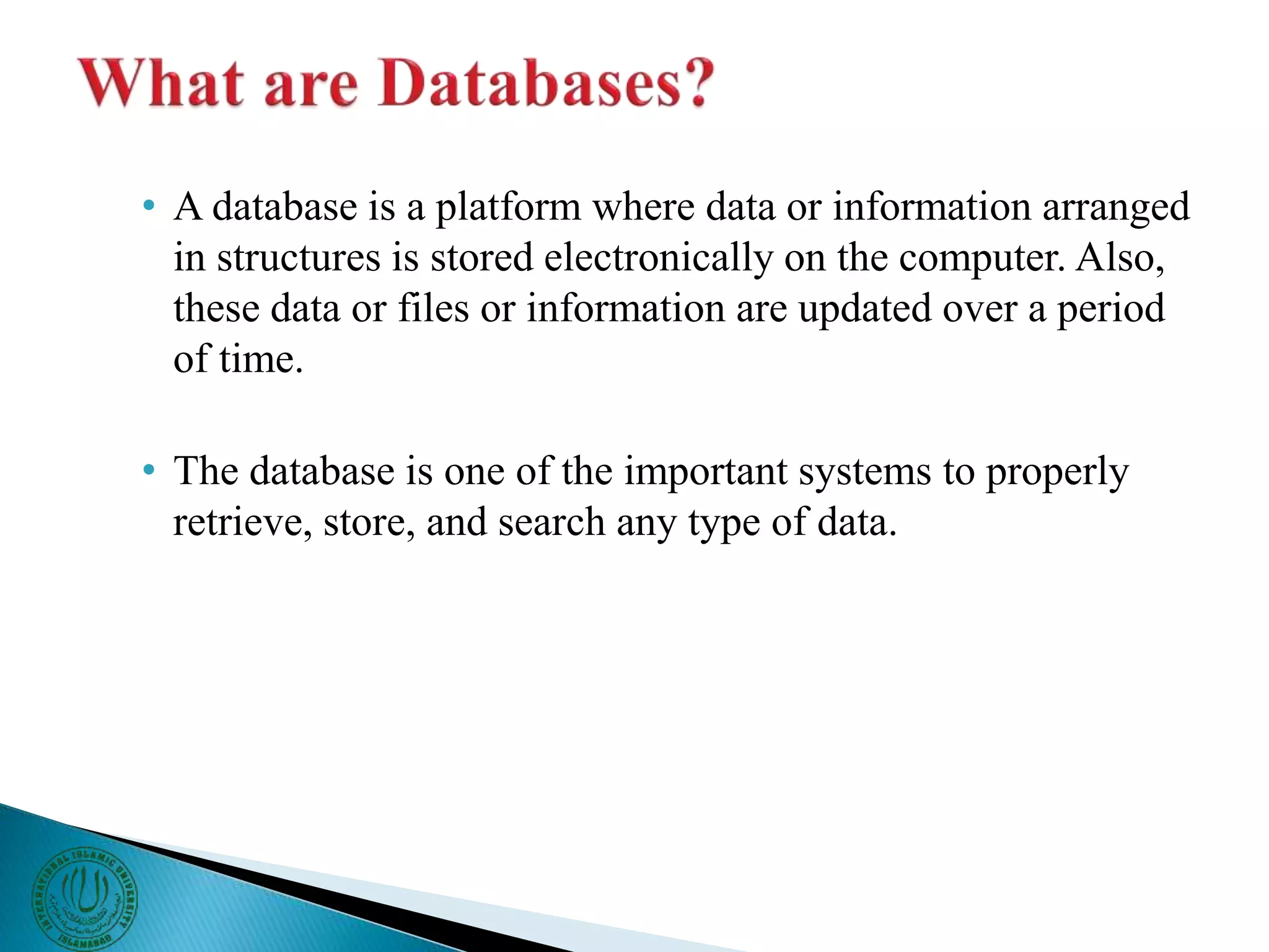 What are Databases? | PPTX