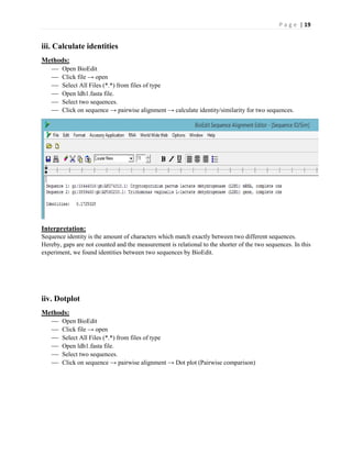 Bioinfomatics laboratory | PDF