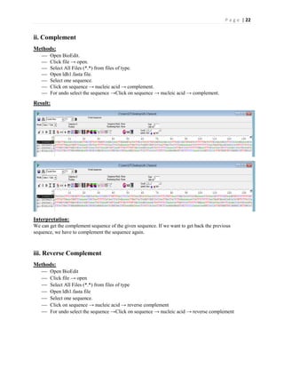 Bioinfomatics laboratory | PDF