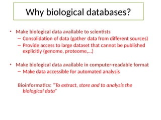 Lecture 1 Bioinformatics Free Lecture Download | PPTX