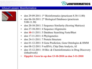 Bioinformatica 20-10-2011-t3-scoring matrices | PPT