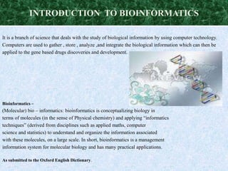 Bioinformatics | PPTX