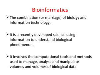 Bioinformatics | PPT