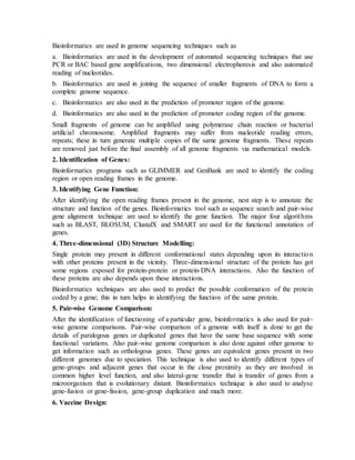 Bioinformatics | DOCX | Biological Sciences | Science