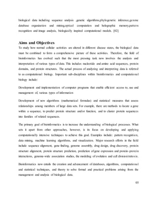 Bio informatics | PDF