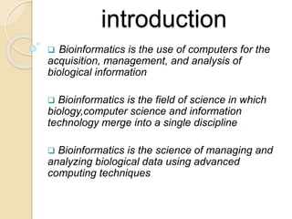 Bioinformatics | PPTX