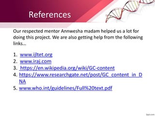 Calculating GC Content Of a Human Genome | Bioinformatics | PPTX
