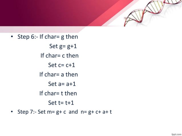 Calculating GC Content Of a Human Genome | Bioinformatics | PPTX