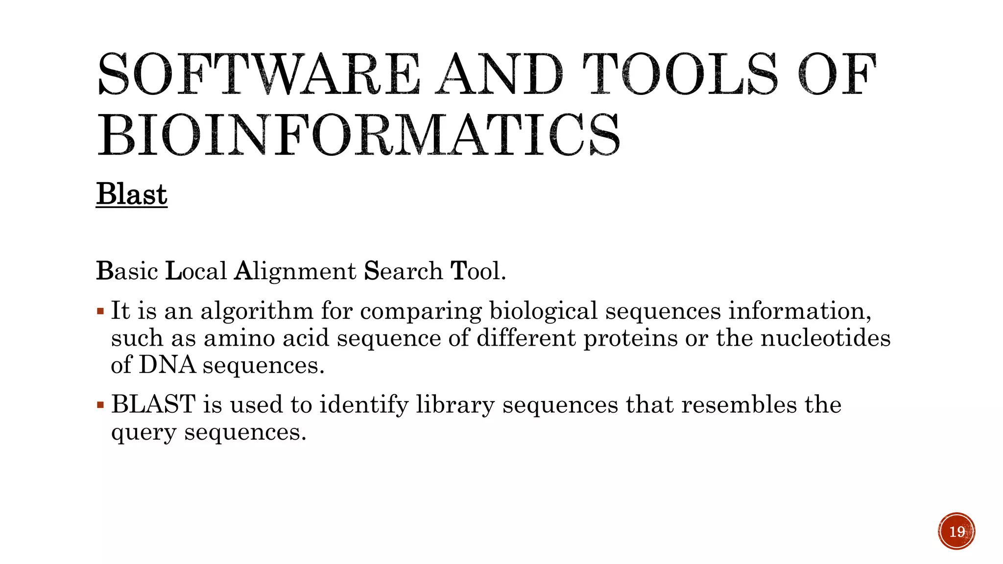 Introduction to Bioinformatics | PPTX