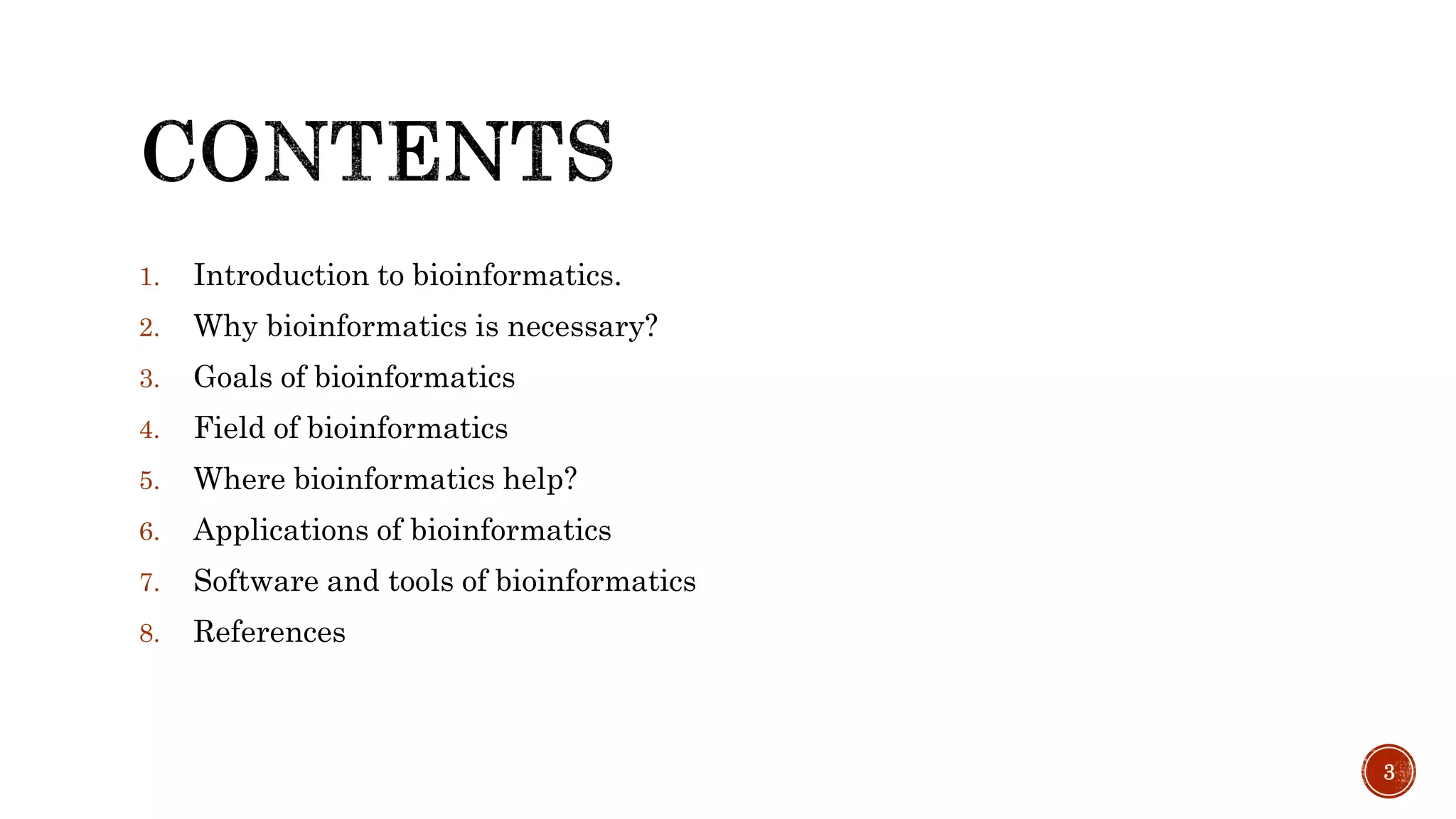 Introduction to Bioinformatics | PPTX