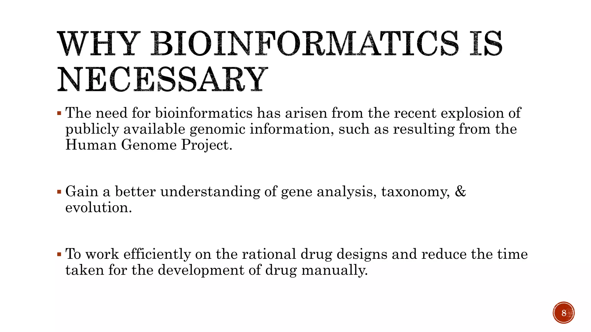 Introduction to Bioinformatics | PPTX