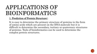 Introduction to Bioinformatics | PPTX
