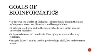Introduction to Bioinformatics | PPTX