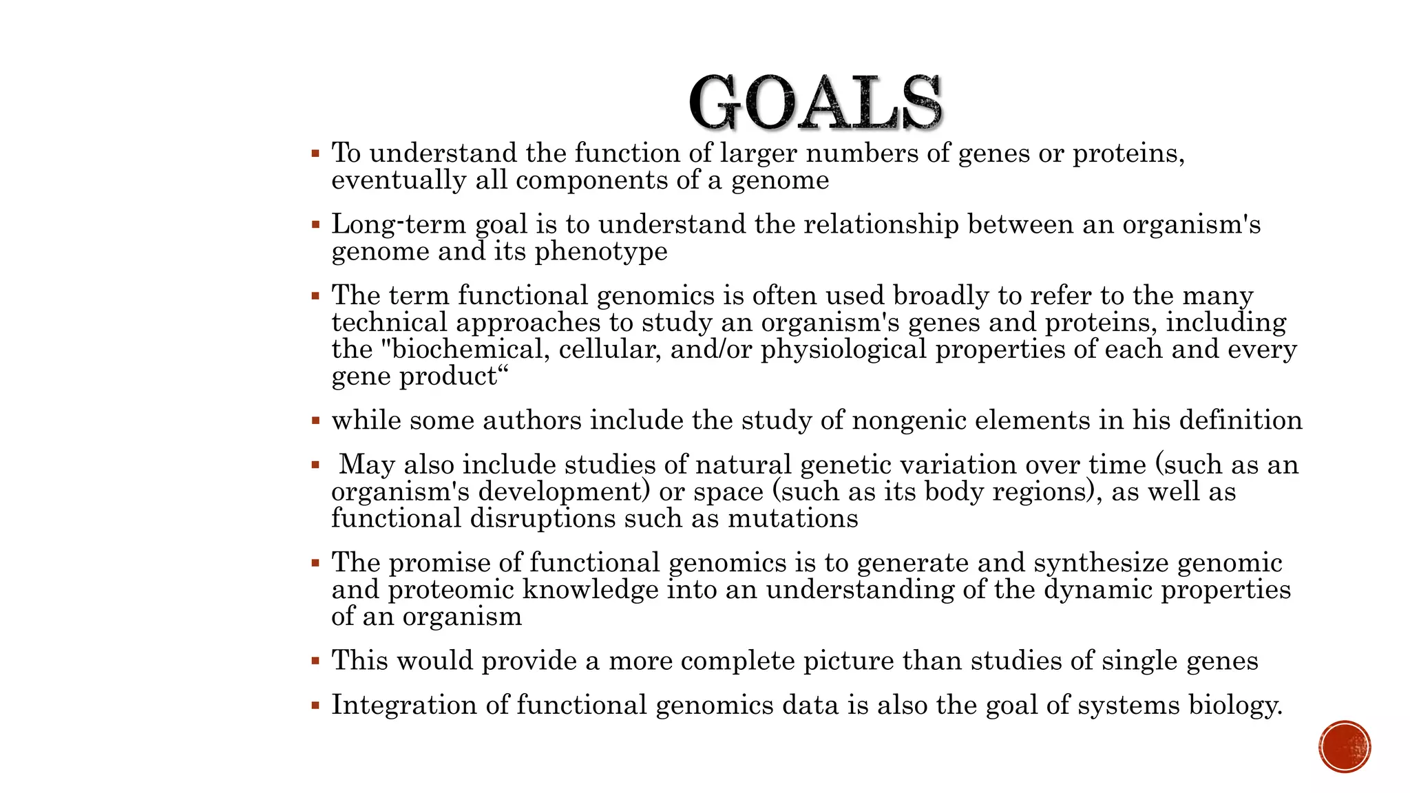 STRUCTURAL GENOMICS, FUNCTIONAL GENOMICS, COMPARATIVE GENOMICS | PPTX