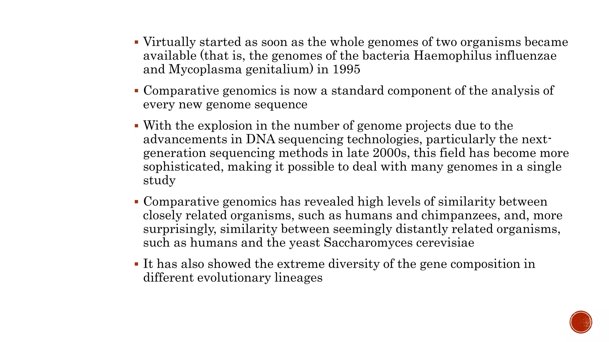 STRUCTURAL GENOMICS, FUNCTIONAL GENOMICS, COMPARATIVE GENOMICS | PPTX