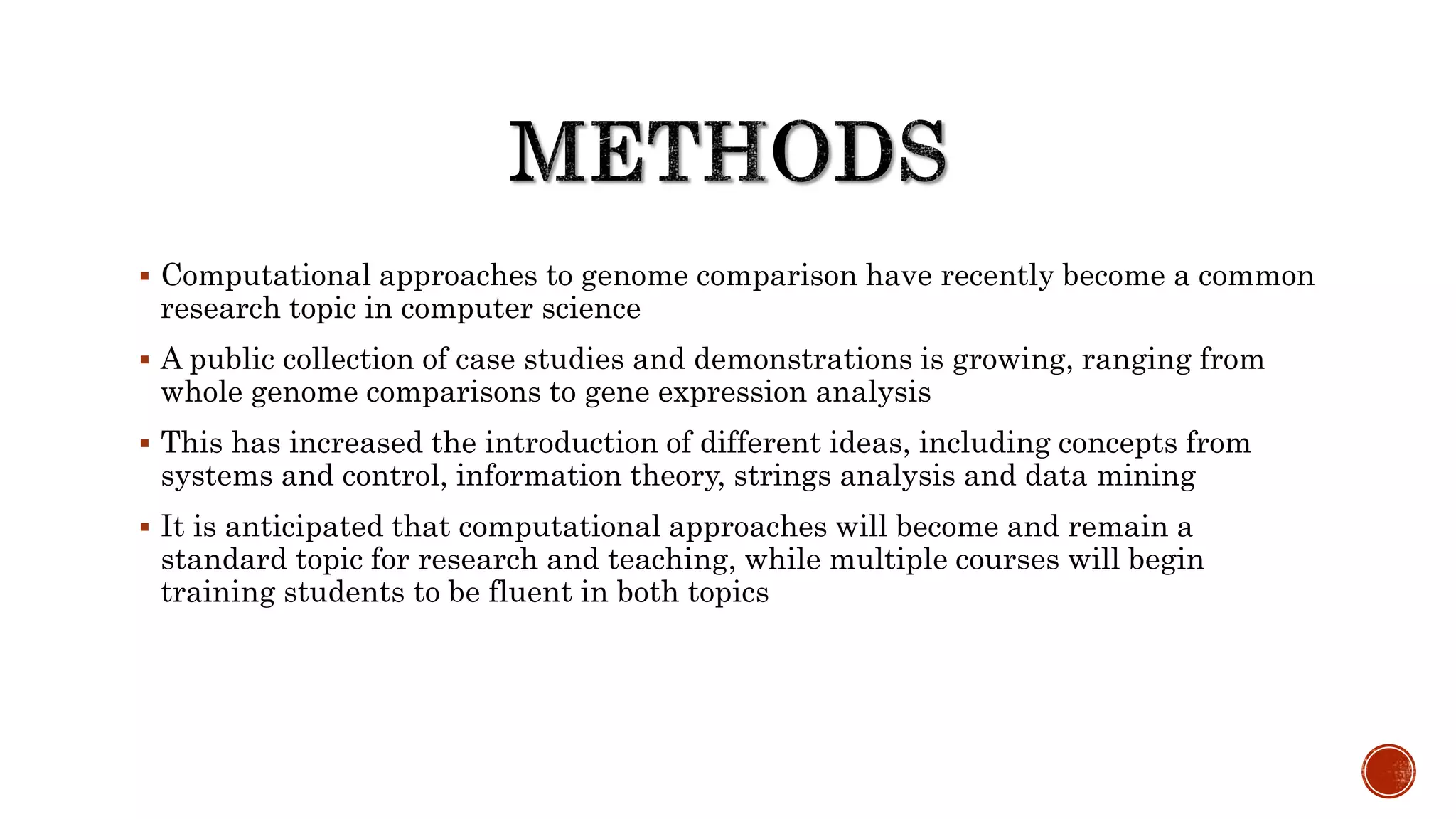 STRUCTURAL GENOMICS, FUNCTIONAL GENOMICS, COMPARATIVE GENOMICS | PPTX