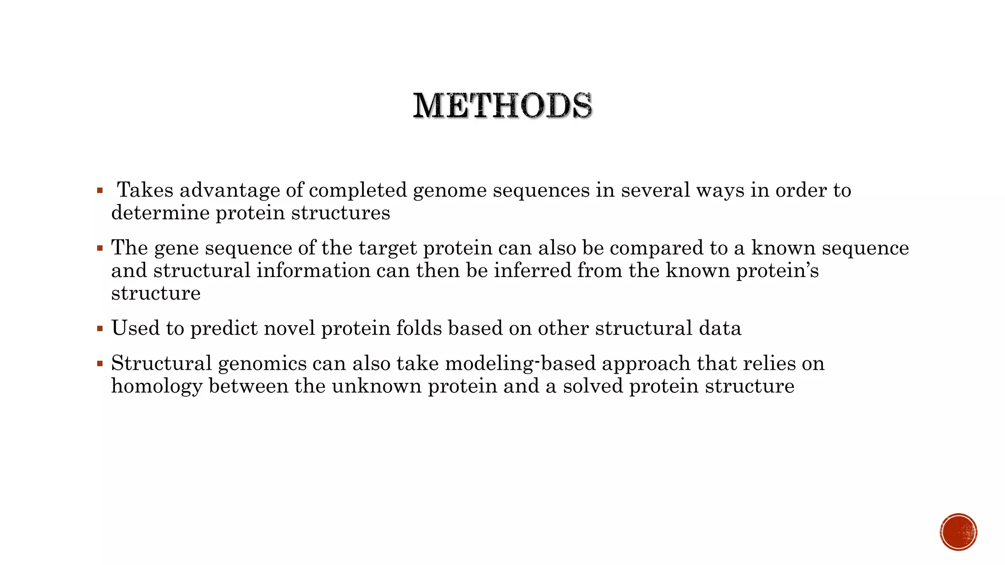 STRUCTURAL GENOMICS, FUNCTIONAL GENOMICS, COMPARATIVE GENOMICS | PPTX