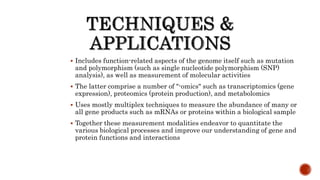 STRUCTURAL GENOMICS, FUNCTIONAL GENOMICS, COMPARATIVE GENOMICS | PPTX