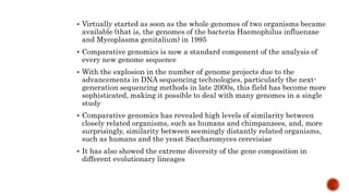STRUCTURAL GENOMICS, FUNCTIONAL GENOMICS, COMPARATIVE GENOMICS | PPTX