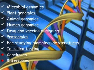 Bioinformatics, its application main | PPT