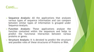 introduction of Bioinformatics | PPTX