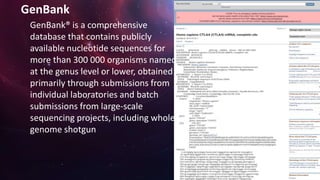 BioInformatics Tools -Genomics , Proteomics and metablomics | PPTX ...