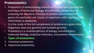 BioInformatics Tools -Genomics , Proteomics and metablomics | PPTX | Databases | Computer ...