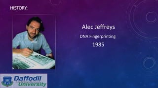 Bioinformatics in crime solving | PPTX