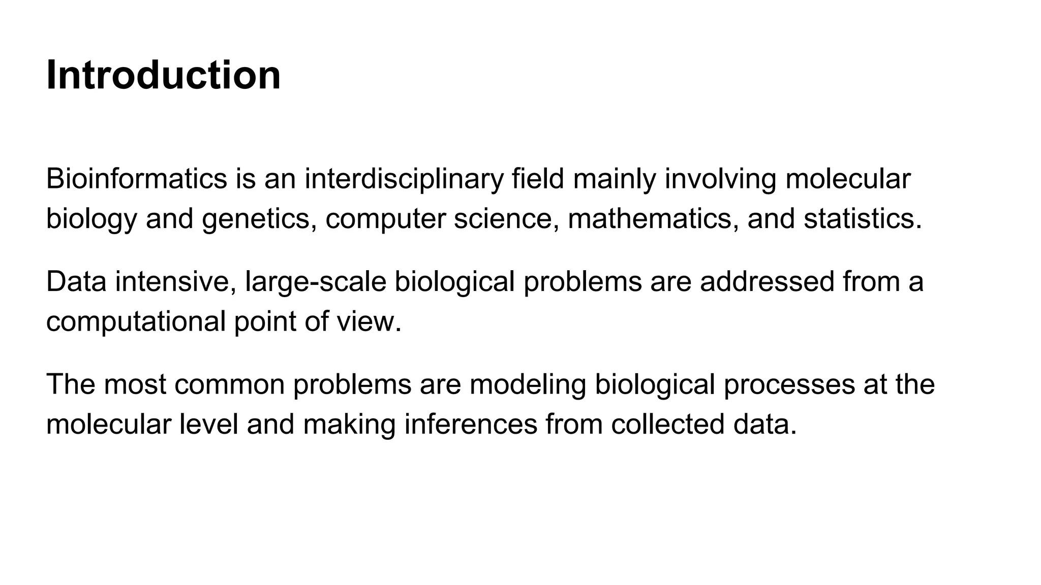 Bioinformatics Pptx Databases Computer Software And Applications