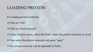 Target based virtual screening.pptx | Computer Software and ...