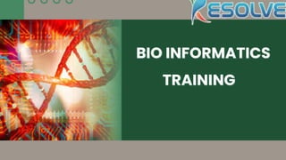 Rmcode offer Online Bio informatics course | PPT