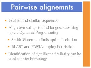 Bioinformatics and BioPerl | PPT