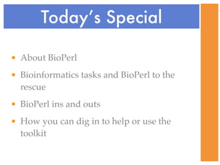 Bioinformatics and BioPerl | PPT