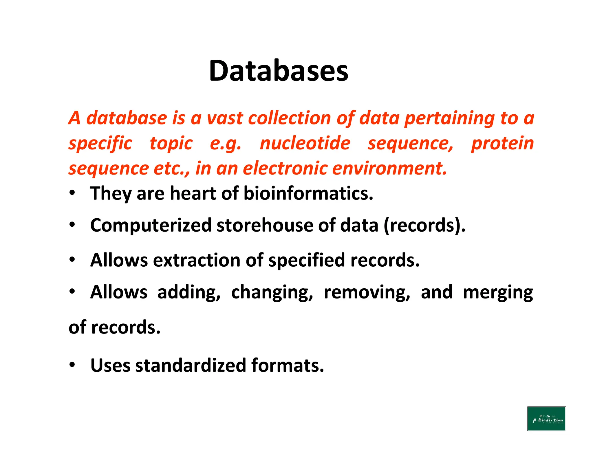 Bioinformatics: History of Bioinformatics, Components of Bioinformatics ...