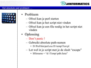 Bioinformatics p1-perl-introduction v2013 | PPTX