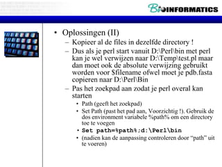 Bioinformatics p1-perl-introduction v2013 | PPTX