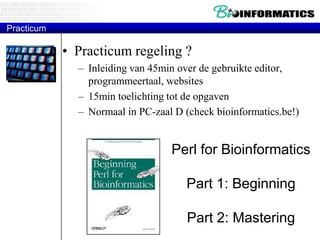 Bioinformatics p1-perl-introduction v2013 | PPTX