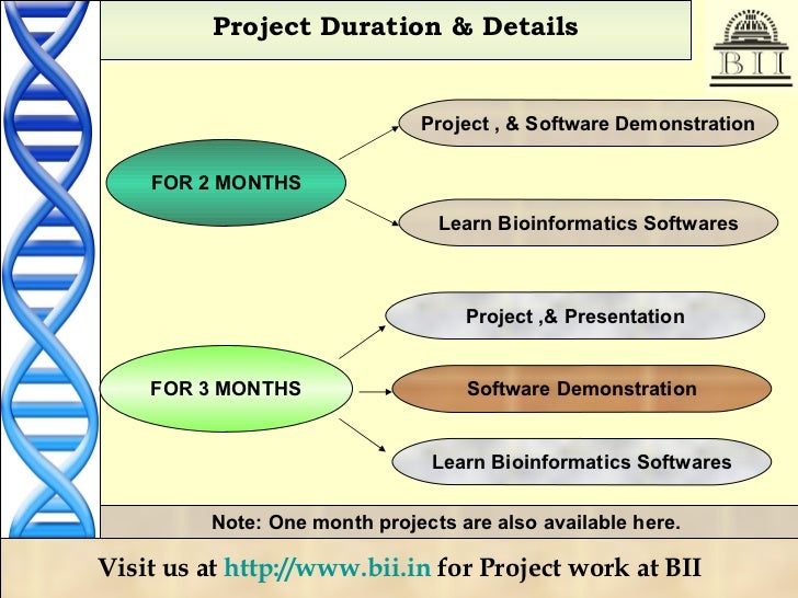 Bioinformatics Project Training For 2 4 6 Month