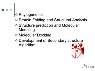 Bioinformatics Projects And Applications | PPT