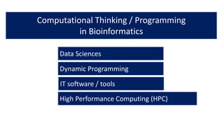Computational Thinking in Bioinformatics | PPT