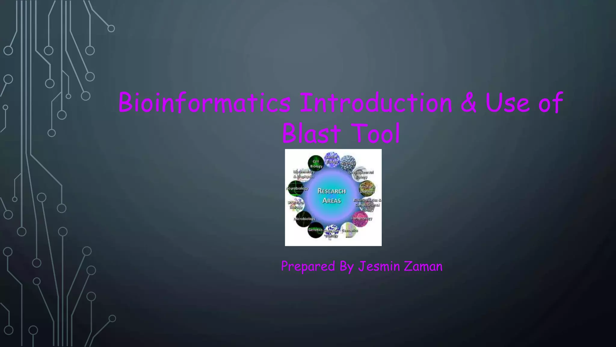 Bioinformatics Introduction and Use of BLAST Tool | PPT