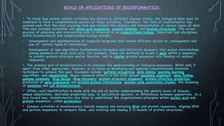 Bioinformatics Introduction and Use of BLAST Tool | PPTX